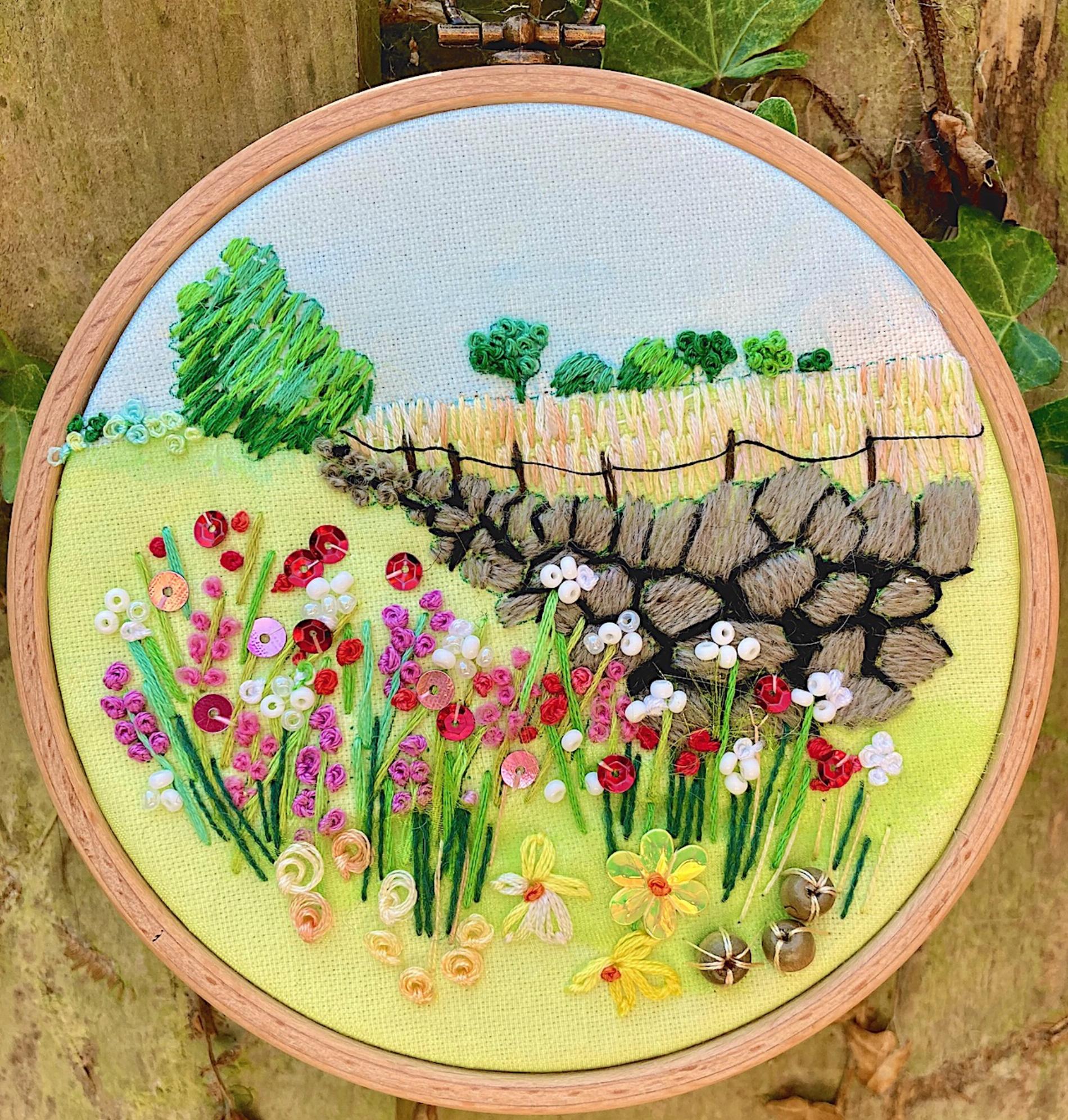 Drystone Wall Embroidery Kit