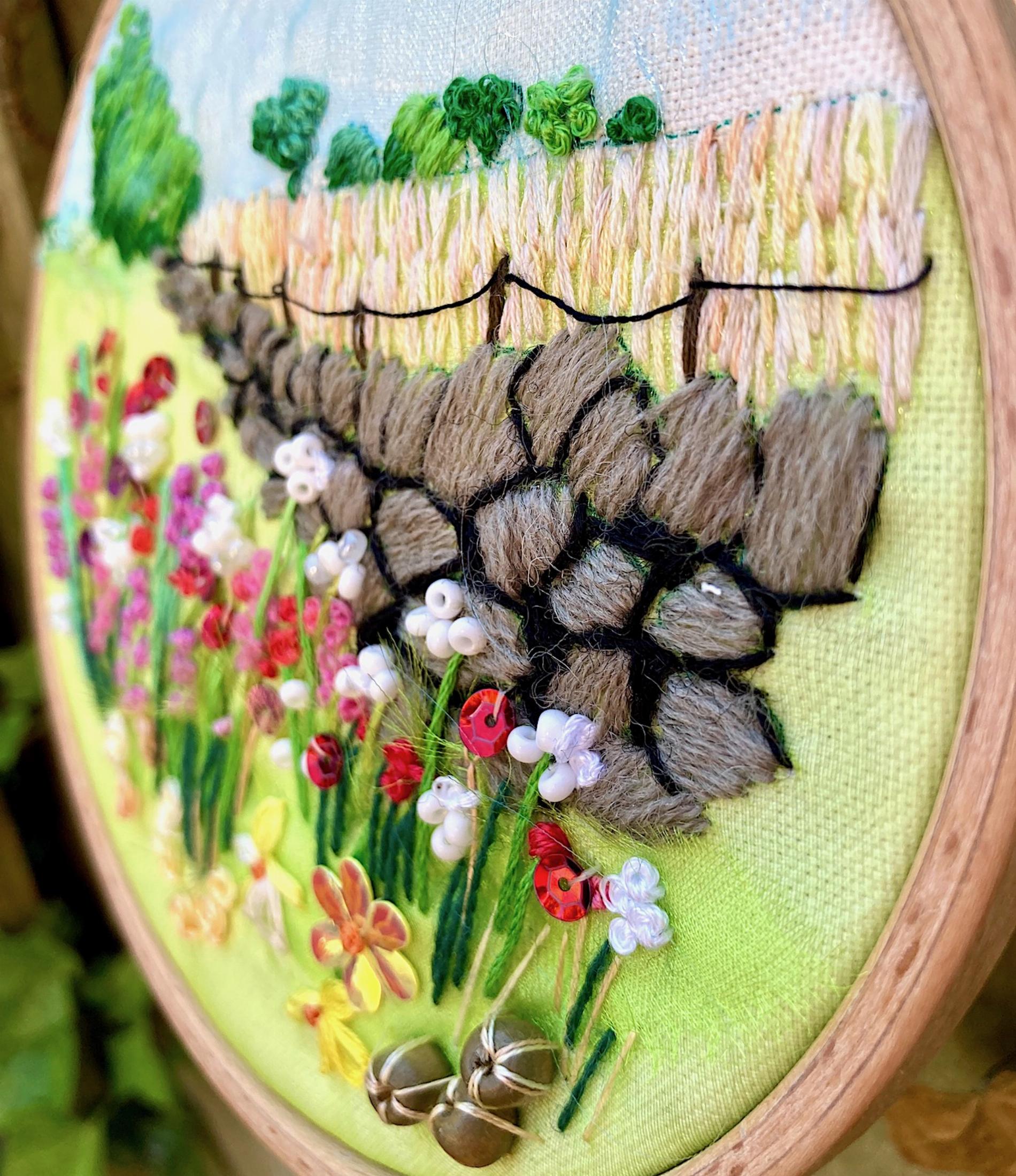 Drystone Wall Embroidery Kit