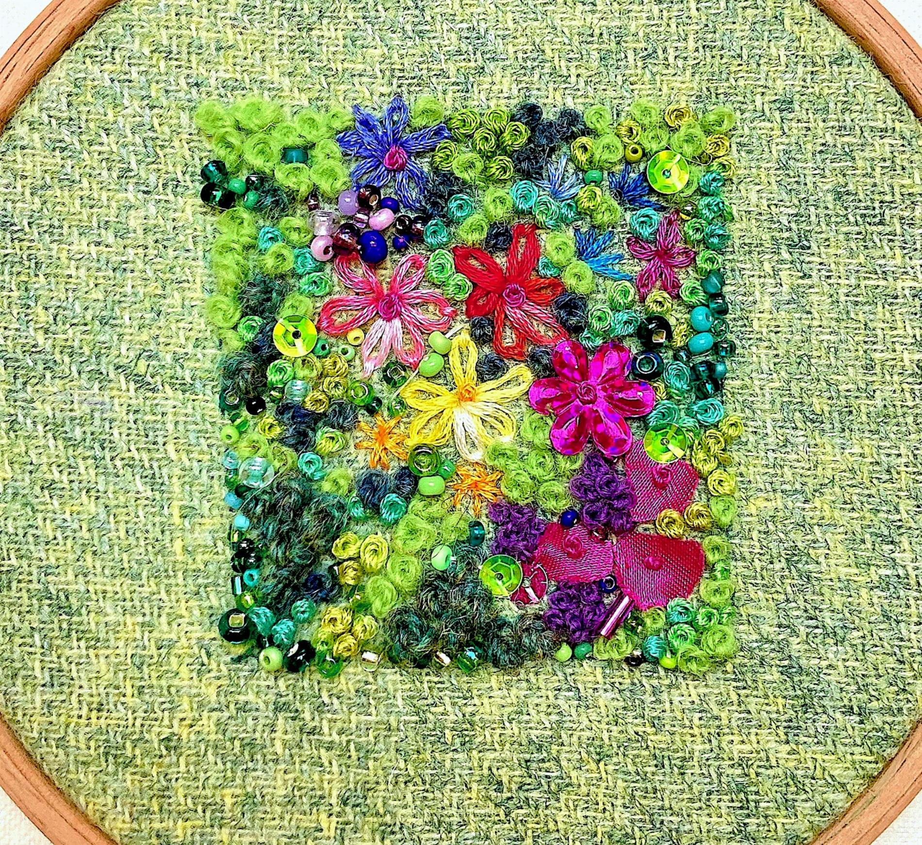 Flower Carpet mini Embroidery Kit