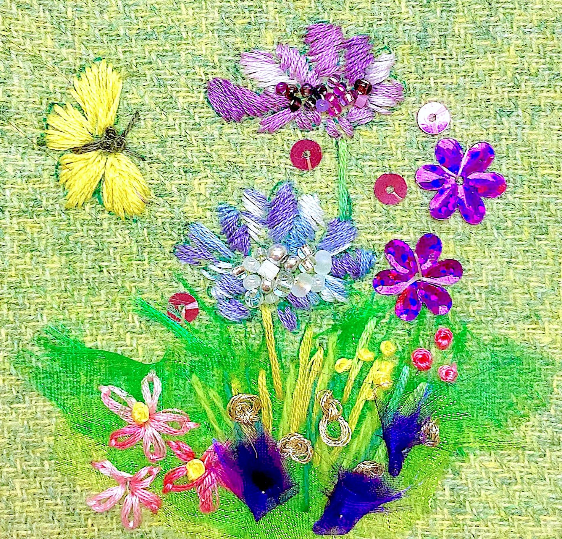 Flower Power mini Embroidery Kit