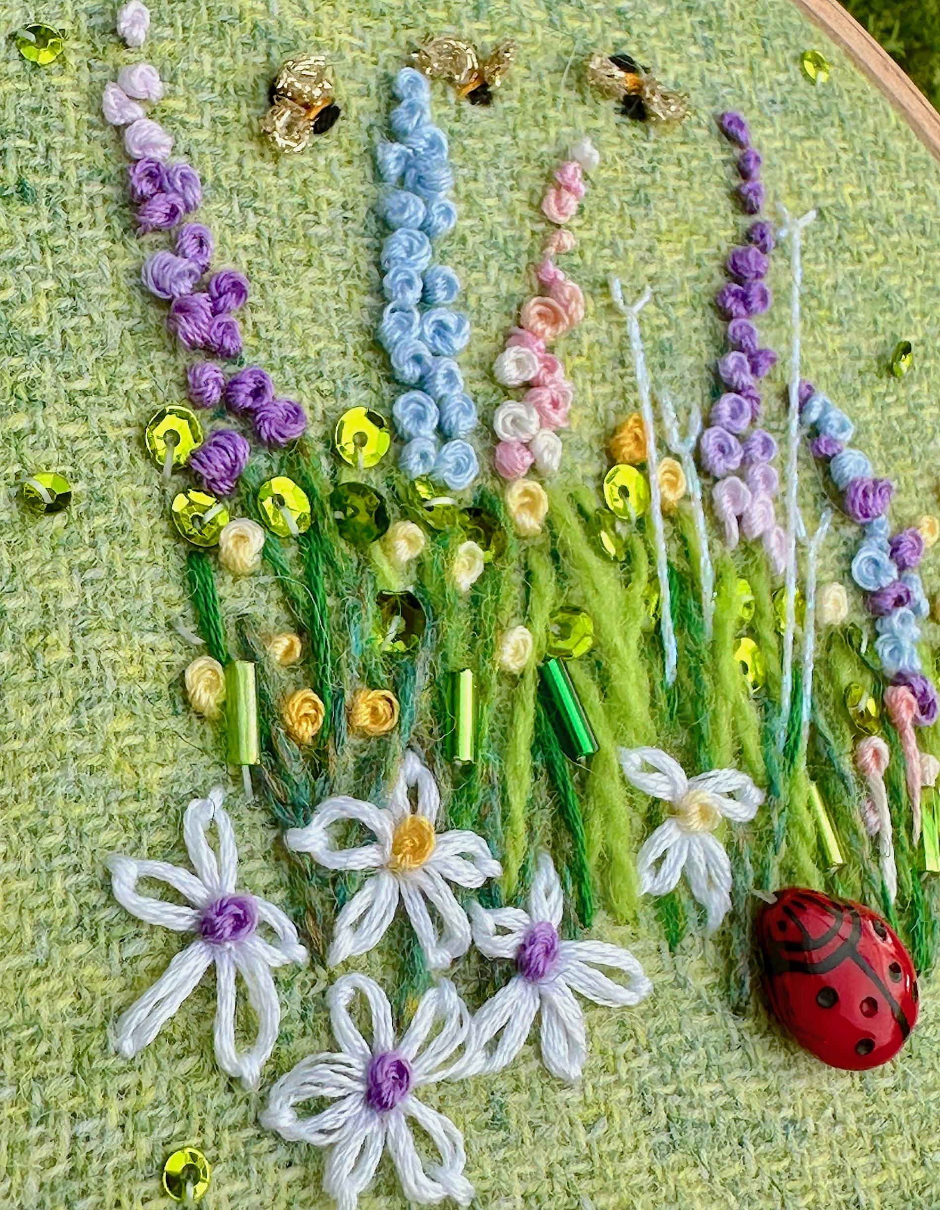 Larkspur "Little Rockets" mini Embroidery Kit