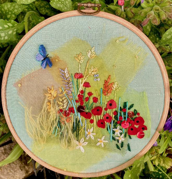 Poppy Meadow Embroidery Kit