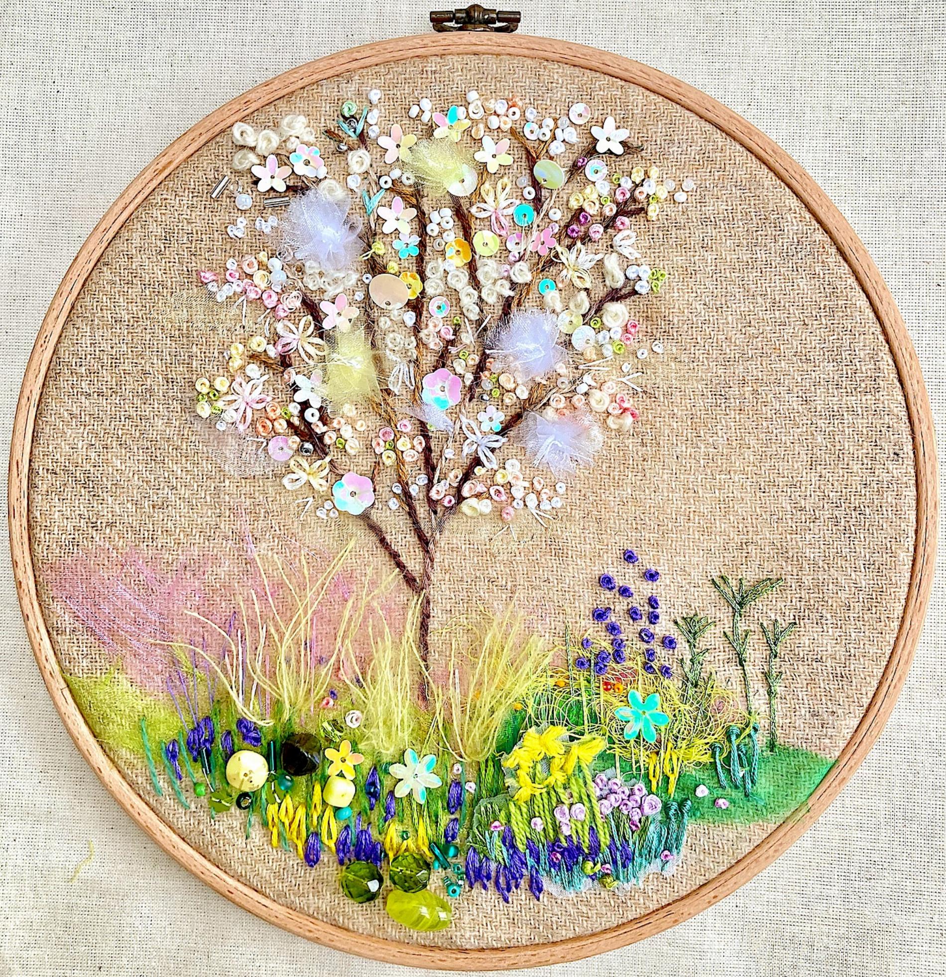 Spring Blossom Embroidery Kit