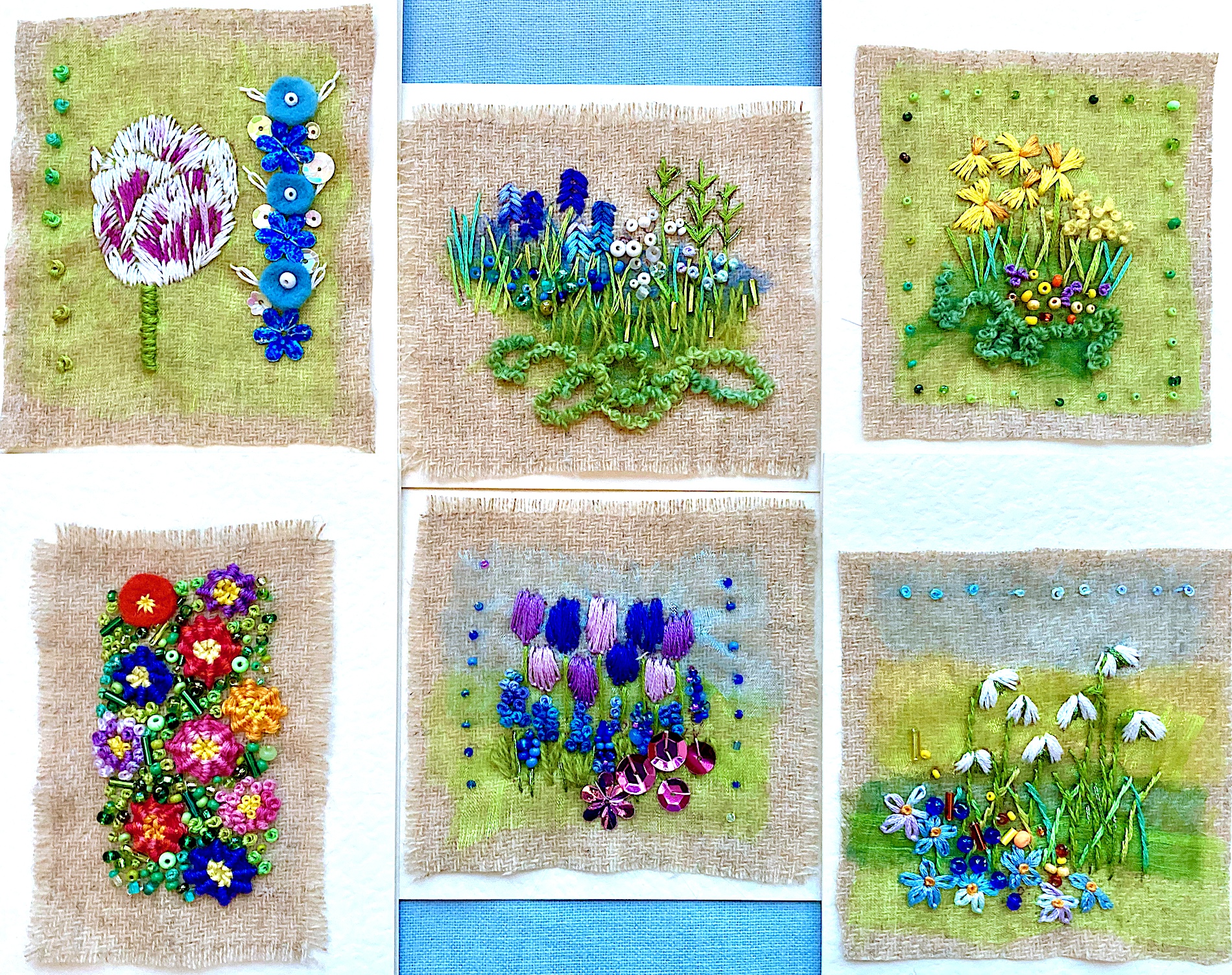 Spring Cards Embroidery Kit