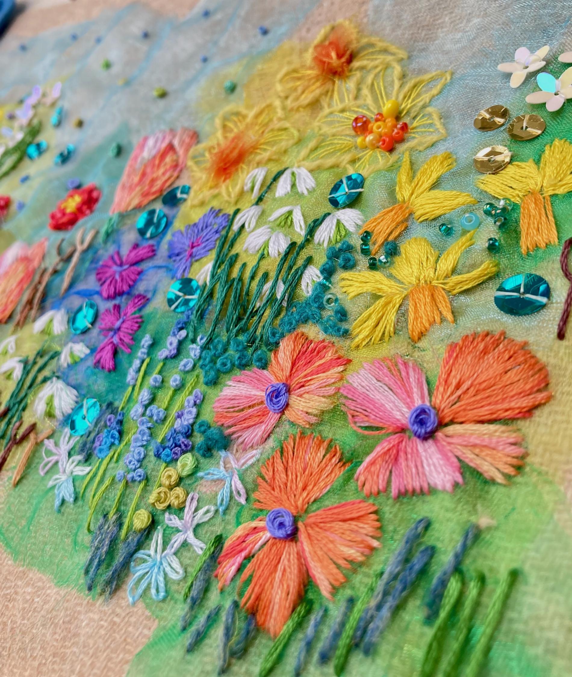 Spring Sensations Needlecase Embroidery Kit