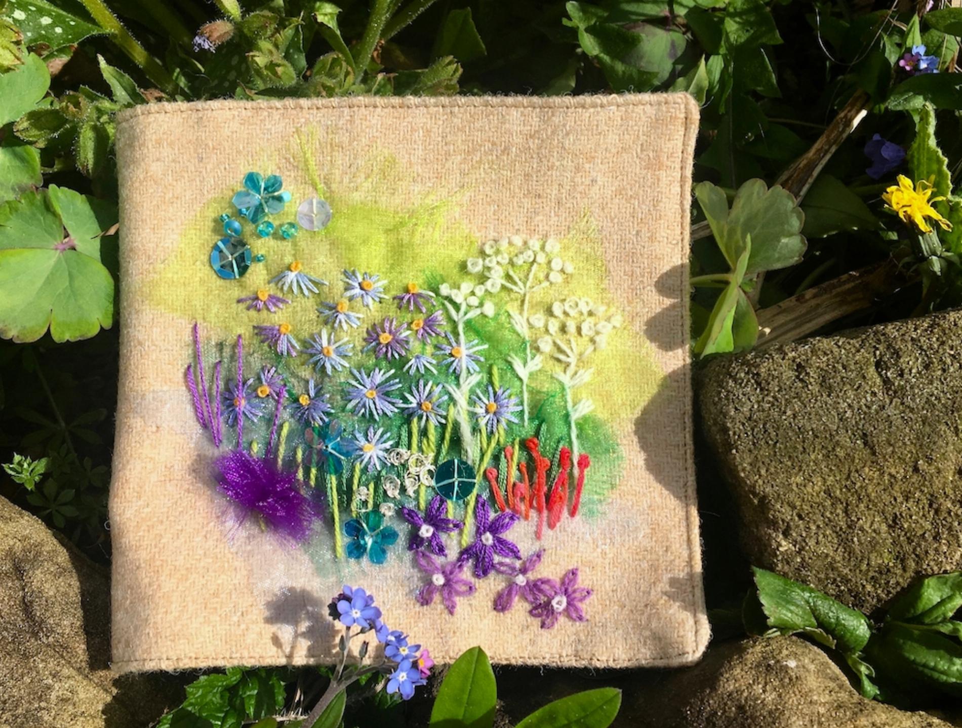 Tweed Summer Needlecase Embroidery Kit